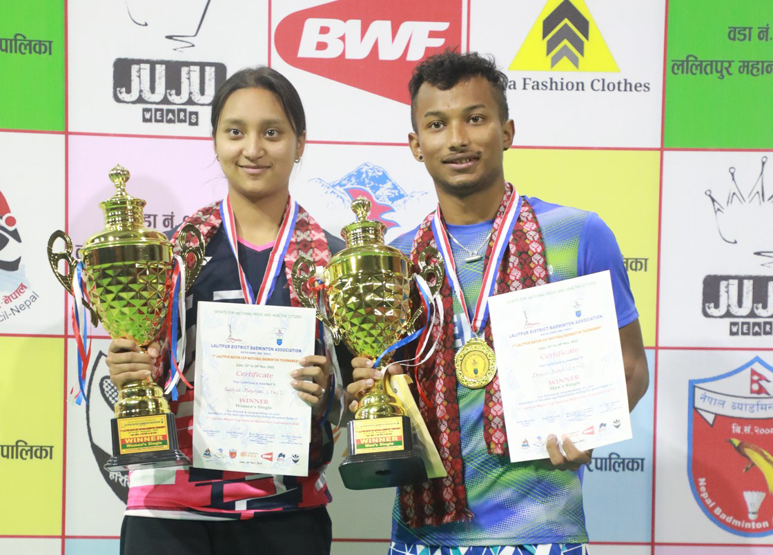 Prince and Rashila victorious in Lalitpur Mayor Cup - HamroKhelkud